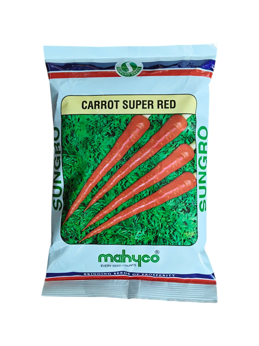 Carrot Super Red Mahyco Sungro Seeds (500Gm)