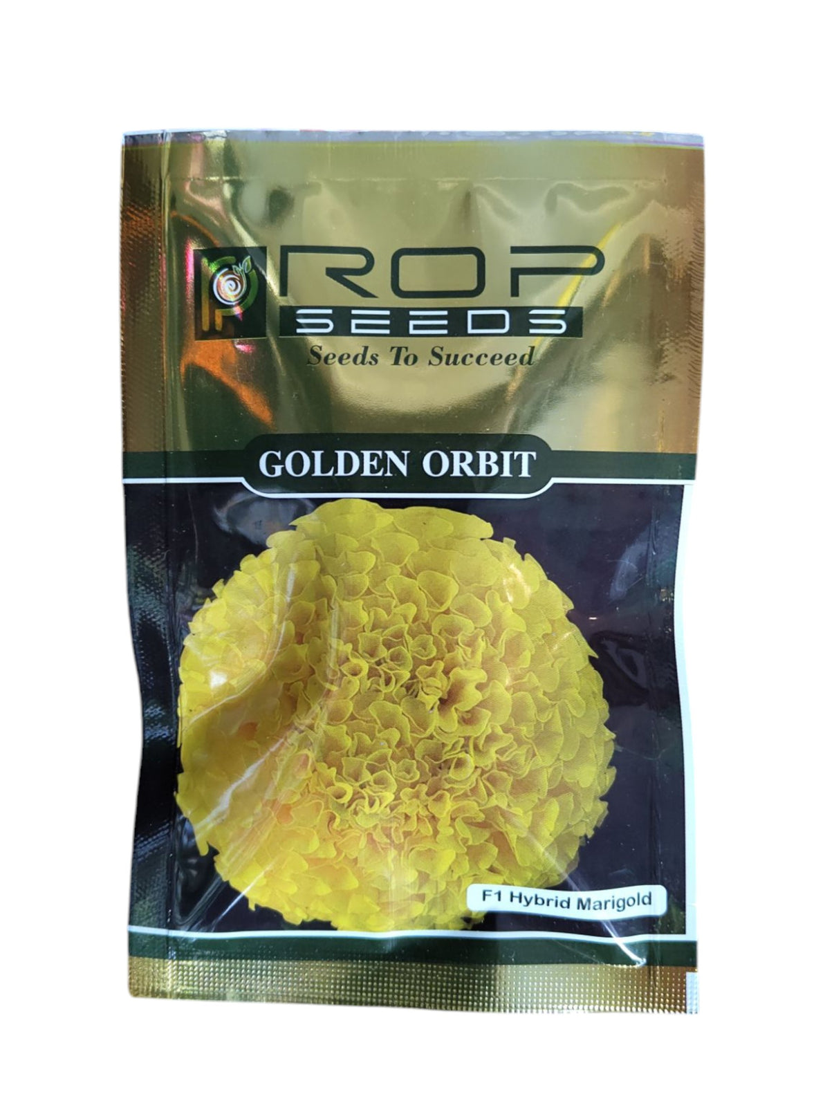 Hybrid Marigold Golden Orbit Rop Seeds (100 Seeds)