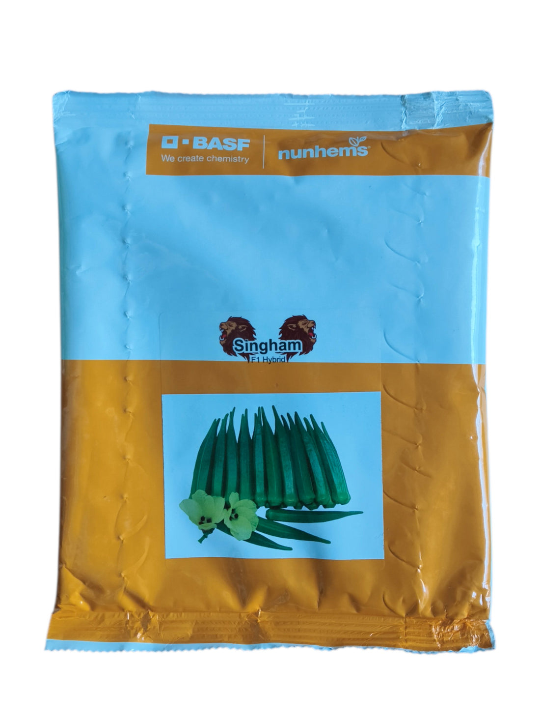 Okra Singham F1 Hybrid BASF Nunhems Seed (250Gm)